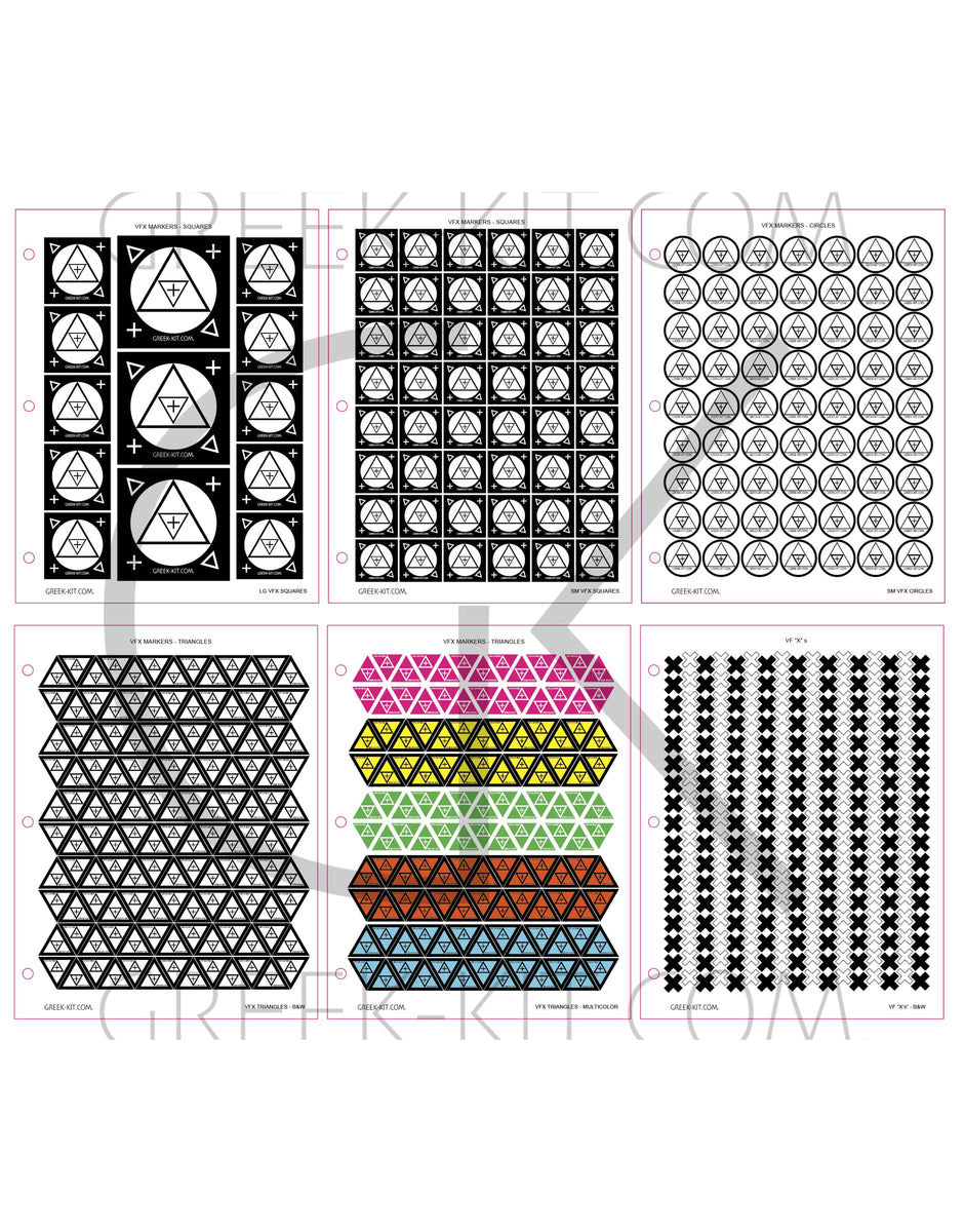 Greek-Kit - VFX Sticker Pack (6 Varieties)